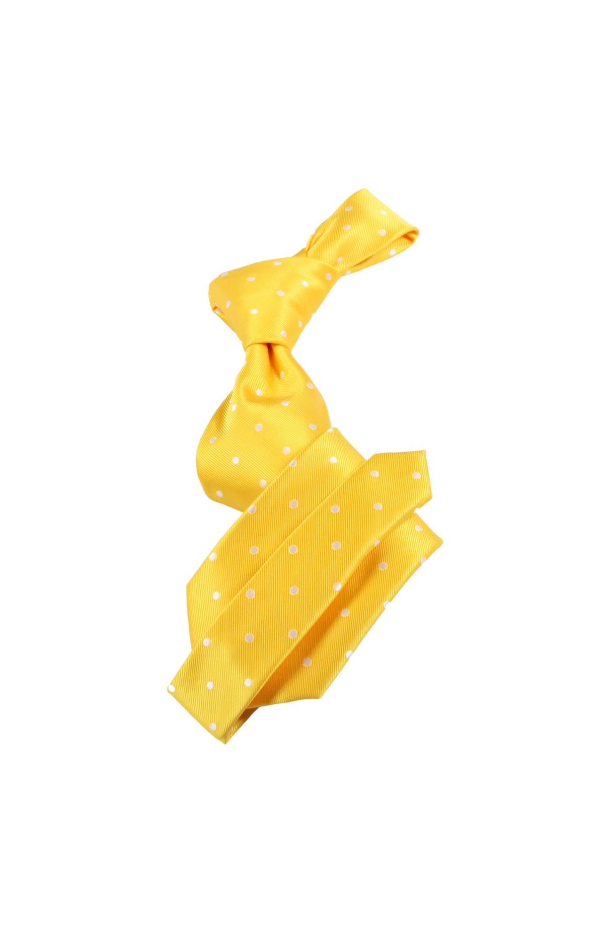 Pindot A4 | Yellow Solid White Dot | Tie & Pocket Square – VERSE 9