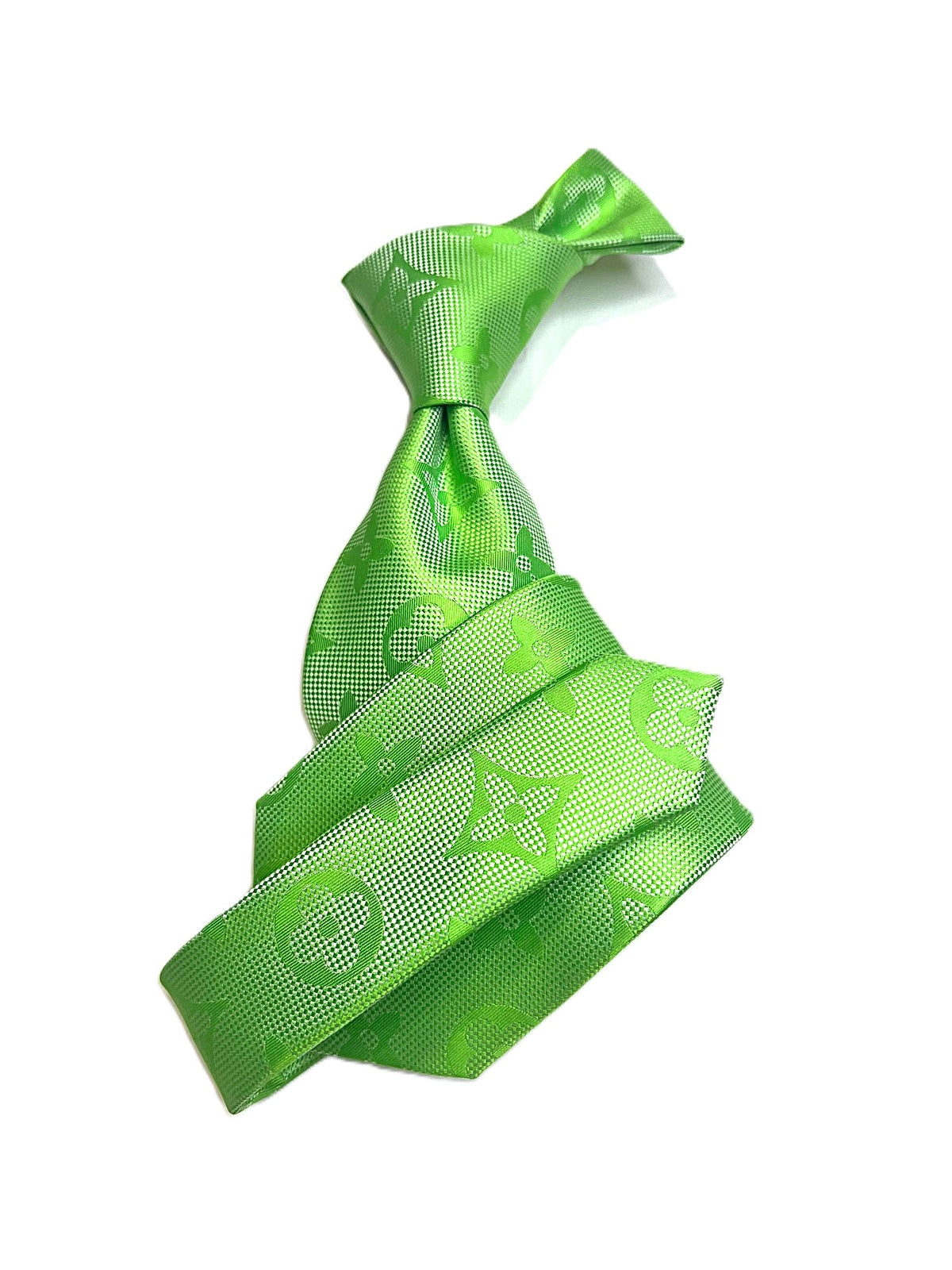 LV Solid 5 | Lime Green | Tie & Pocket Square – VERSE 9