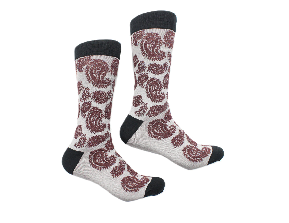 UK Paisley 4 | Maroon Paisley | Sock – VERSE 9