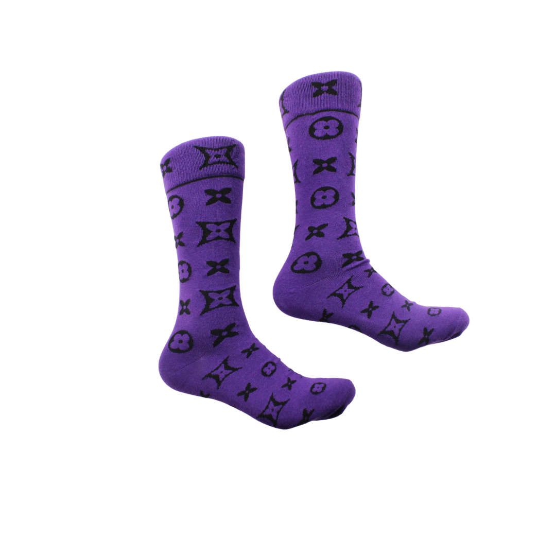 LV B6 | Purple & Black | Sock – VERSE 9