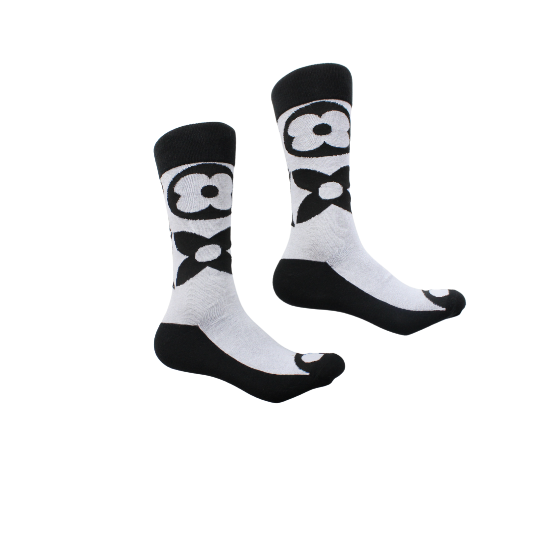 LV A4 | White & Black | Sock – VERSE 9