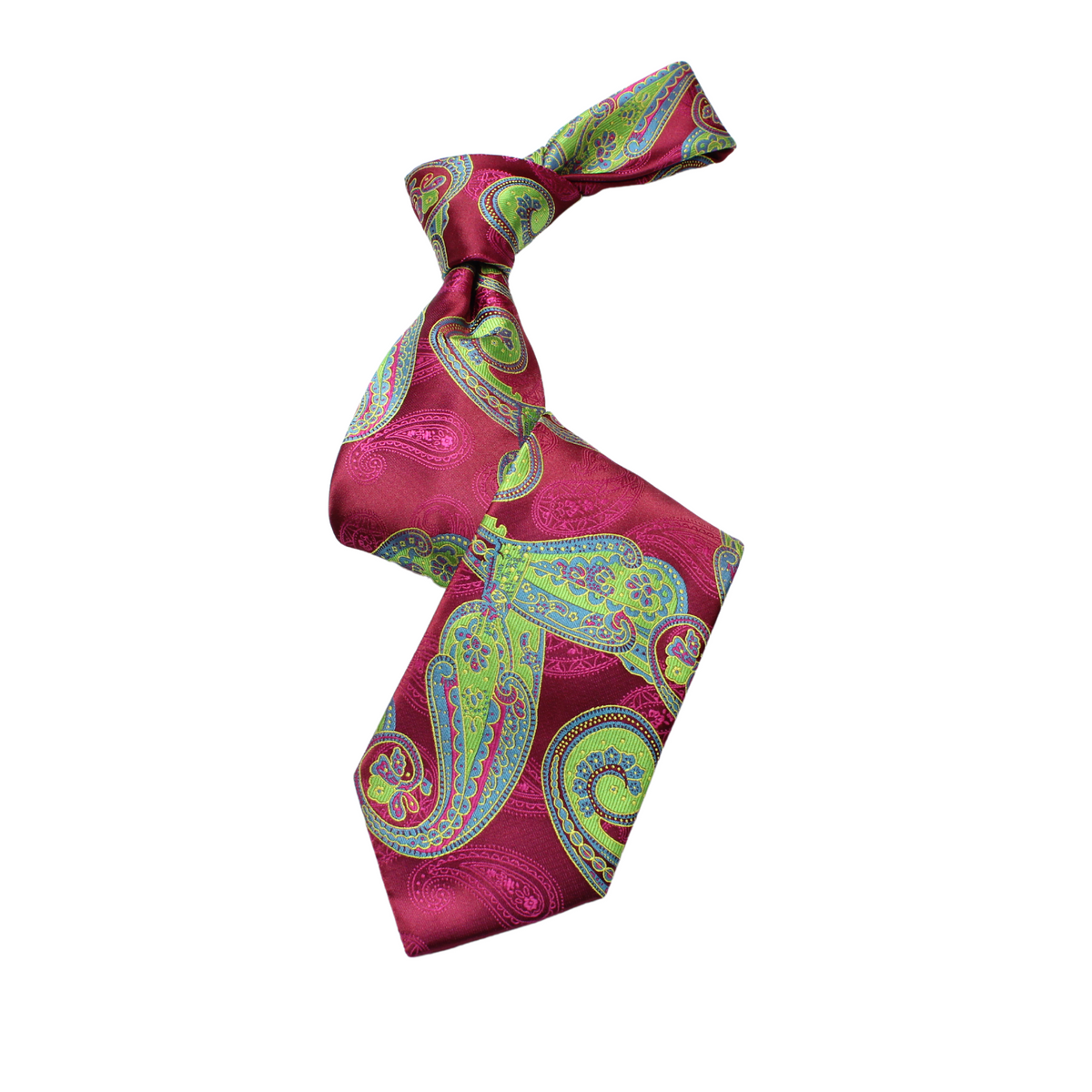 Simone 7 | Magenta Paisley | Necktie – VERSE 9