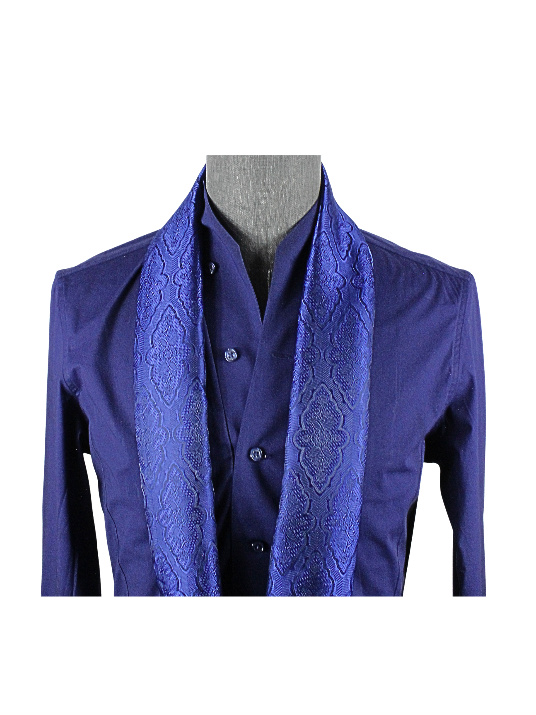 Geometric Solid B3 | Navy | Single Scarf – VERSE 9