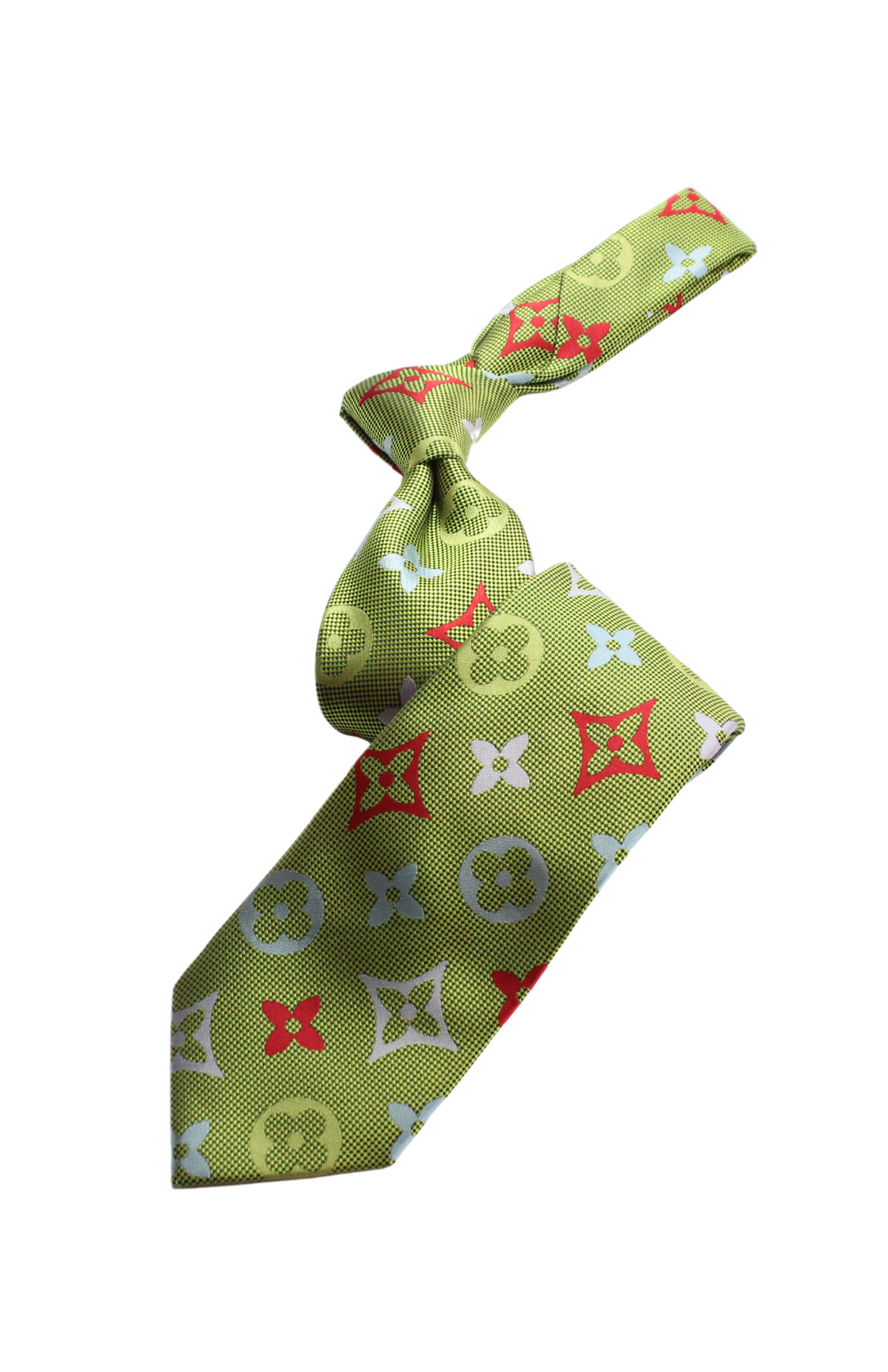 LV Multicolor B9 | Lime Green | Tie & Pocket Square – VERSE 9