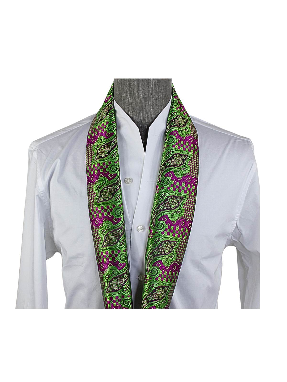 Taj Mahal 4 | Egg Plant & Lime Green | Single Scarf – VERSE 9